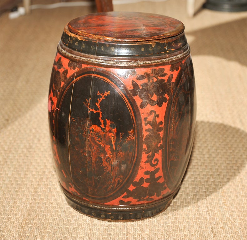Lidded Rice Barrel at 1stDibs