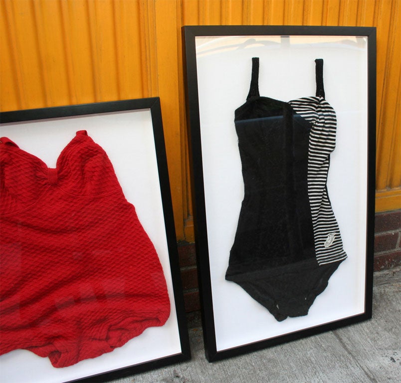 Set of Wool Knitted Bathing Suits, 1940's at 1stDibs