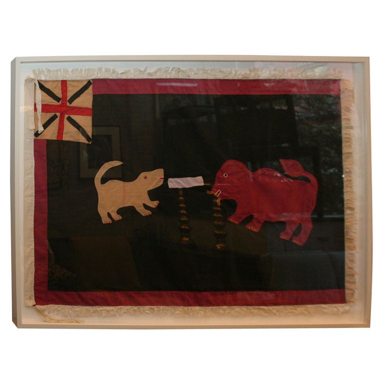 Framed Asafo Frankaa Flags at 1stDibs