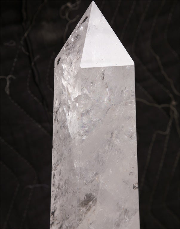 Pair of Monumental Rock Crystal Obelisks For Sale at 1stDibs ...