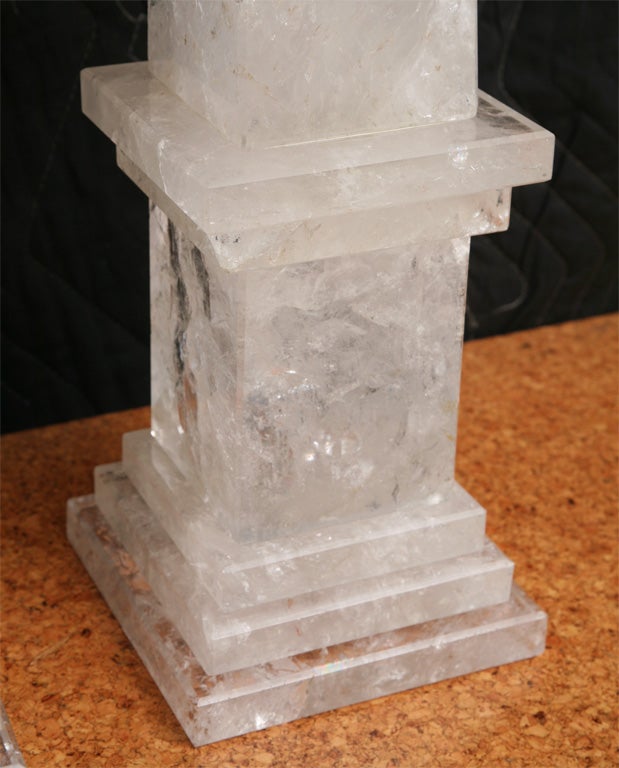 Pair of Monumental Rock Crystal Obelisks For Sale at 1stDibs ...