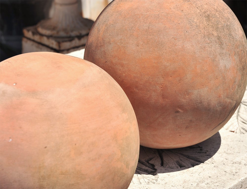 Terracotta Spheres For Sale at 1stDibs
