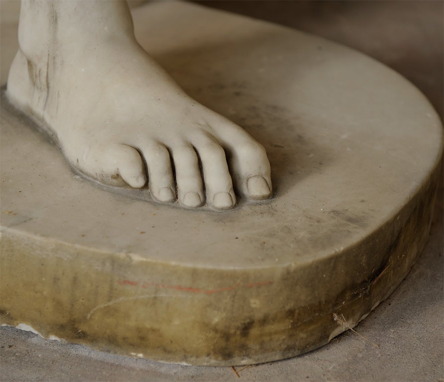 Marble Discus Thrower For Sale at 1stDibs