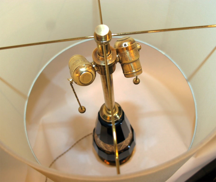 A Pair of Classical Modern Art Glass Table Lamps by Moser at 1stDibs