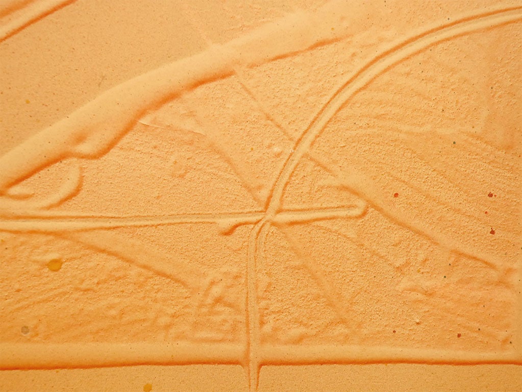 Airbrush Aggregate on Canvas Painting by Wade Hoefer For Sale at 1stDibs