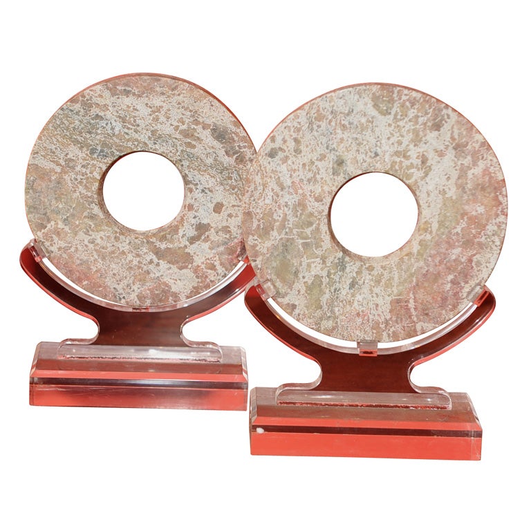 Bi on Lucite Stands For Sale at 1stDibs