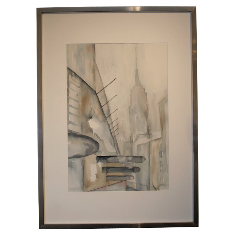 Watercolor by Michael Henry at 1stDibs
