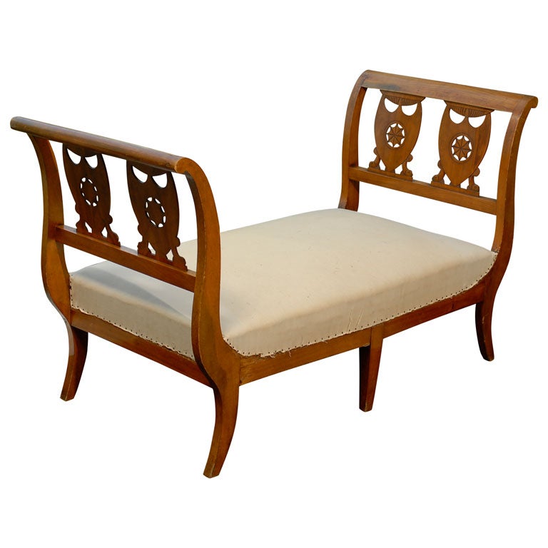18th Century Directoire Lit du Repos in Cherry For Sale at 1stDibs