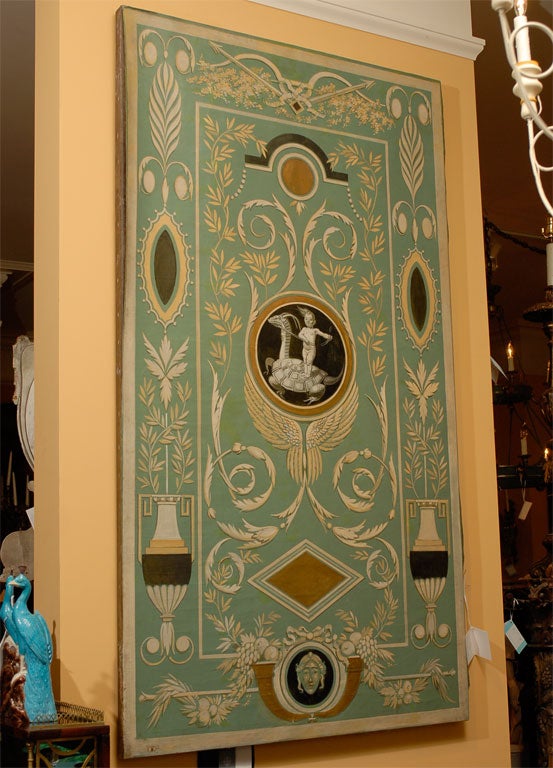 NEOCLASSICAL CANVAS PANEL For Sale at 1stDibs