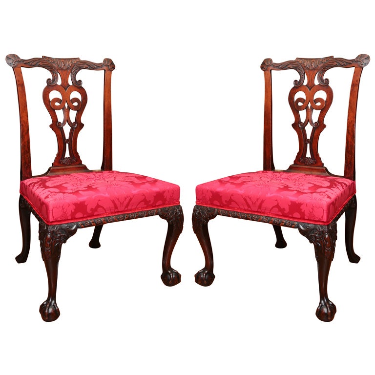 Important Pair of Irish Chairs at 1stDibs