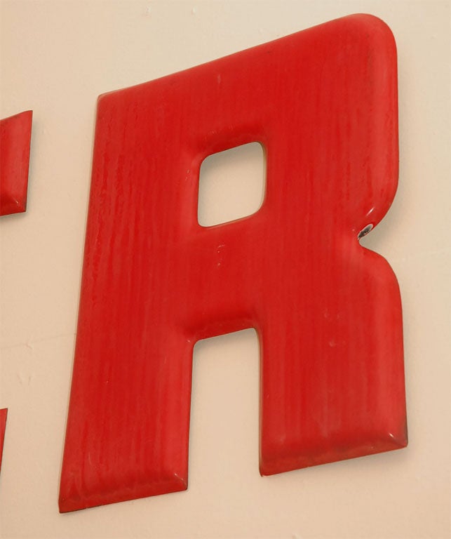 1960’s Red Texaco Letters at 1stDibs