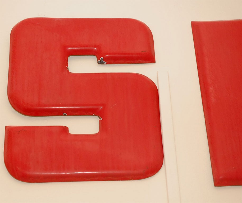 1960’s Red Texaco Letters at 1stDibs