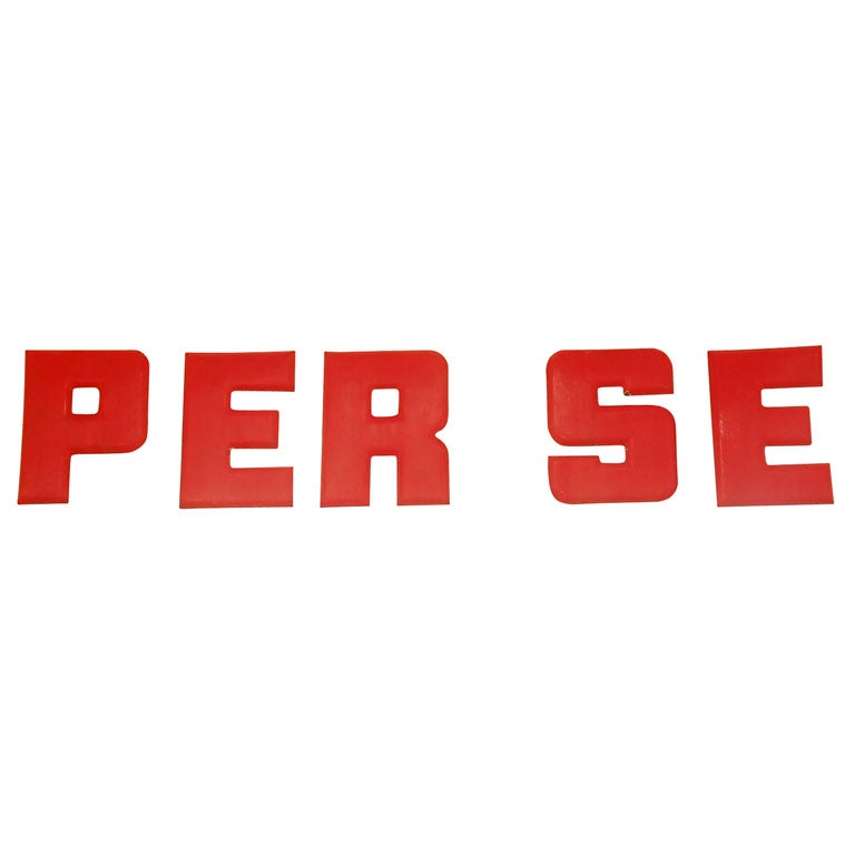 1960’s Red Texaco Letters at 1stDibs