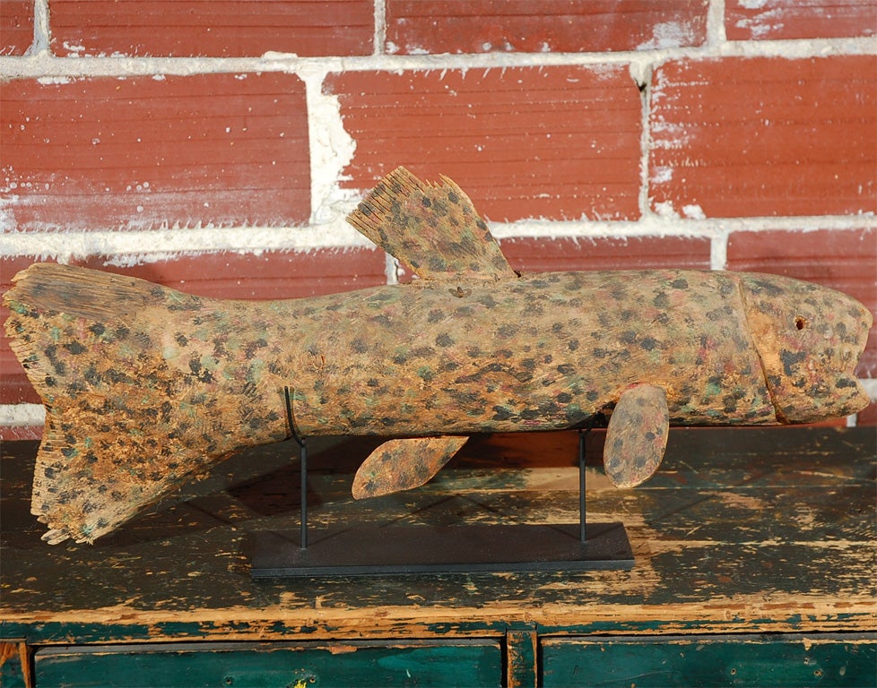 Felipe Archuleta Carved Fish For Sale at 1stDibs