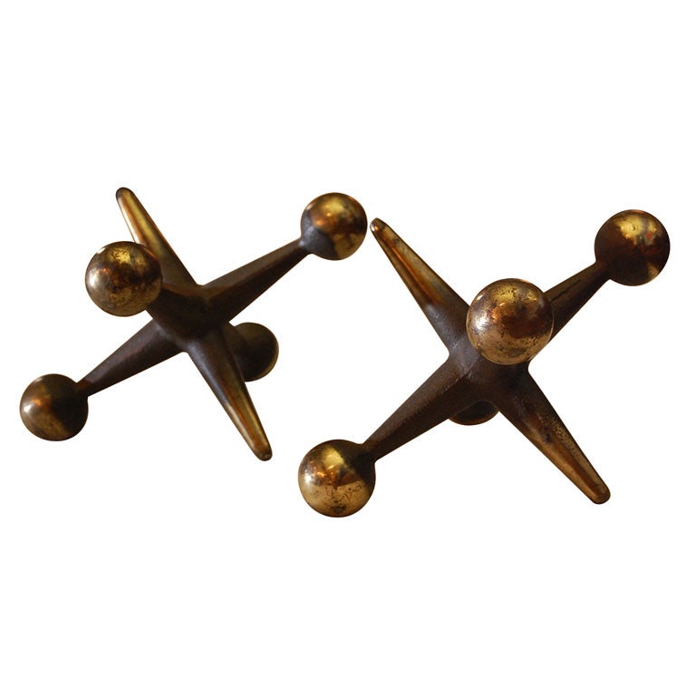 Decorative Pair of Iron Jacks at 1stDibs