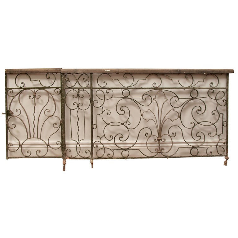 Finely Wrought Iron French Railing For Sale at 1stDibs | french wrought ...