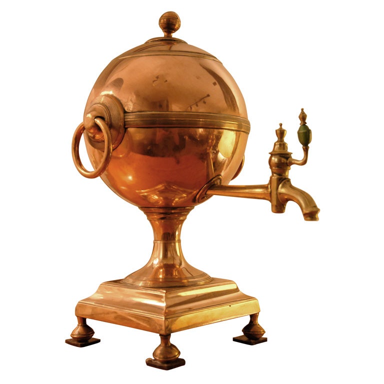 Early 19th Century English Copper Samovar at 1stDibs