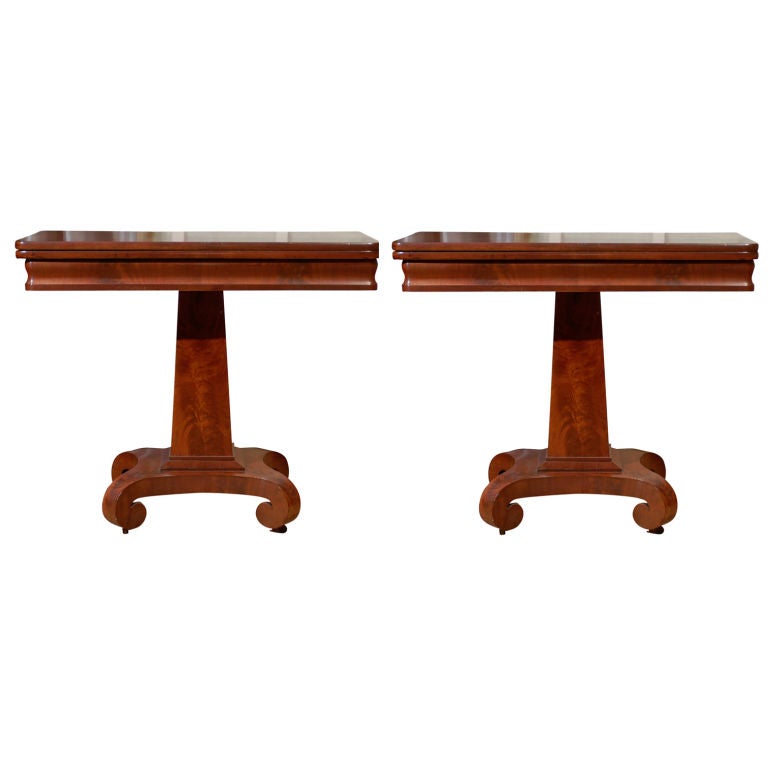 A Pair of Classical Card Tables, Circa 1820 at 1stDibs