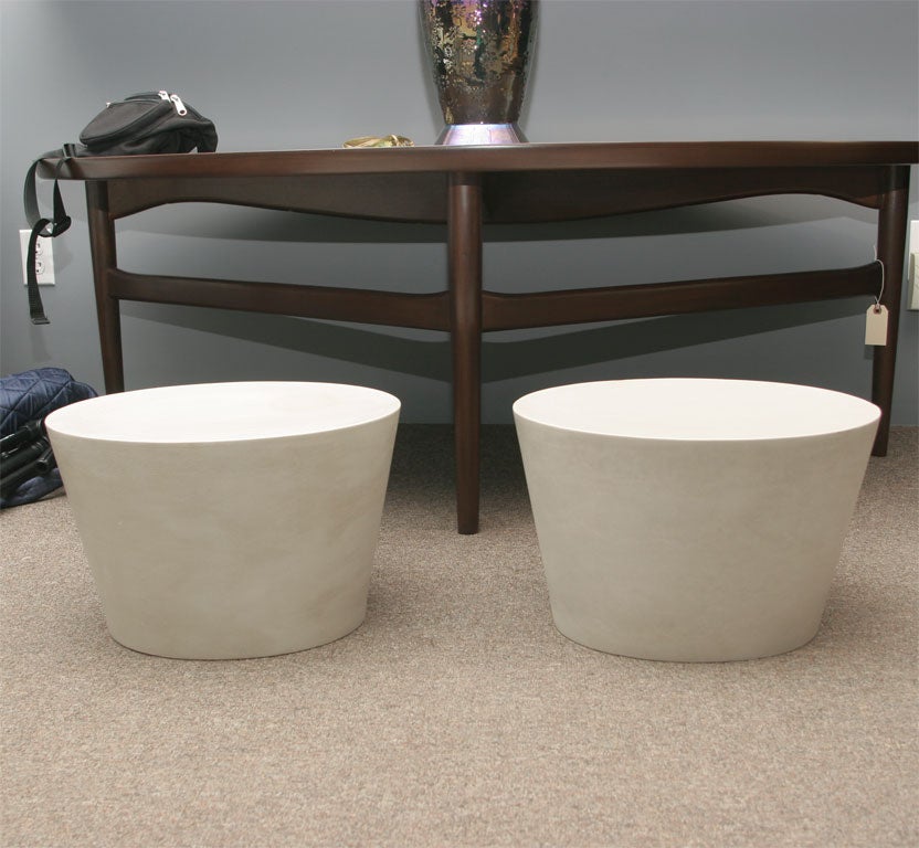 Pair of Cement Stools by Maya Lin for Knoll at 1stDibs