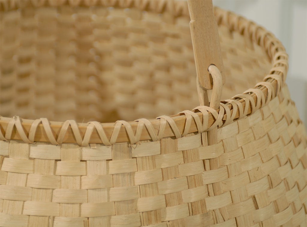 Shaker style Huge Split Oak Basket at 1stDibs