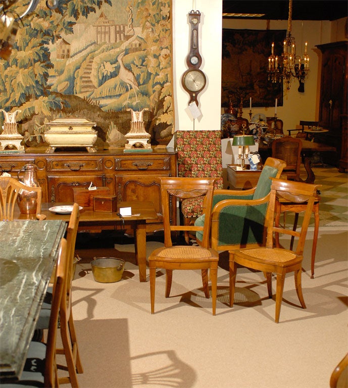 Fine Set of 6 Directoire Period Dining Chairs, France ca. 1795 at 1stDibs