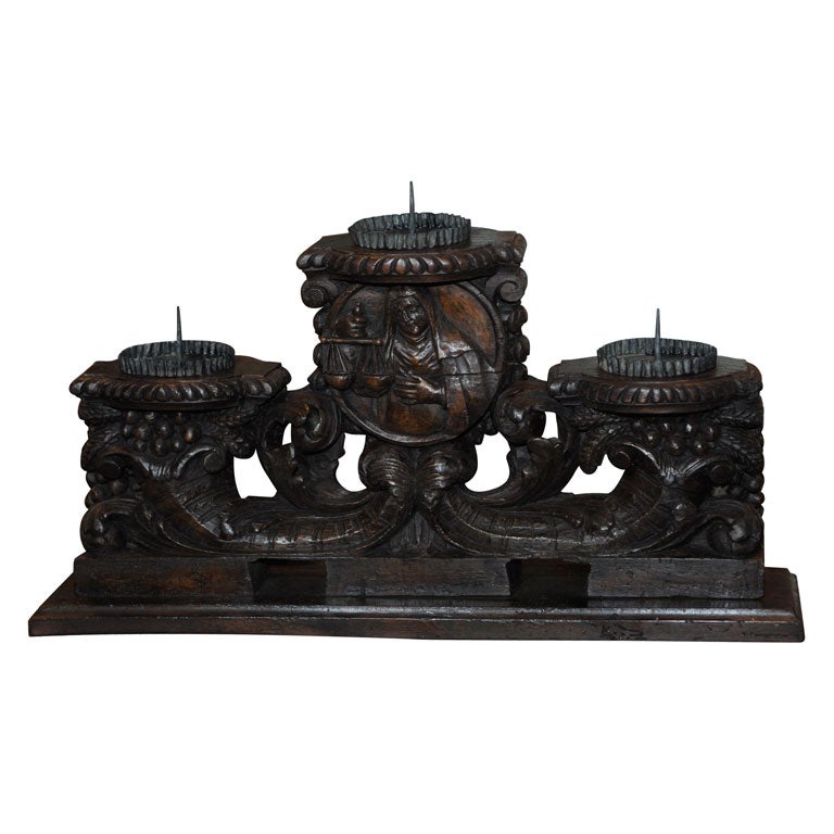 Unusual Sculpted Candelabra at 1stDibs