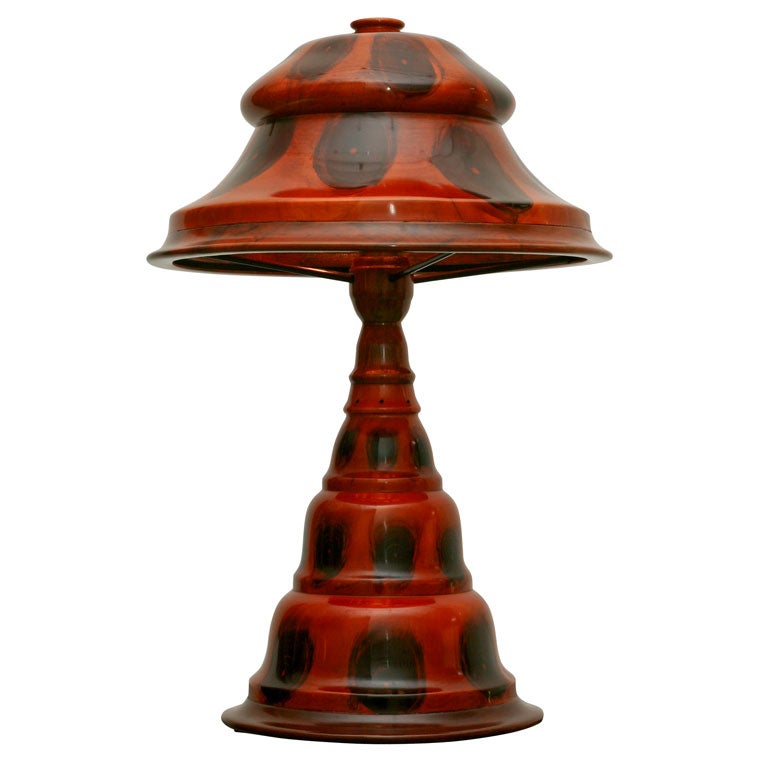 Brazilian Exotic Wood Table Lamp at 1stDibs