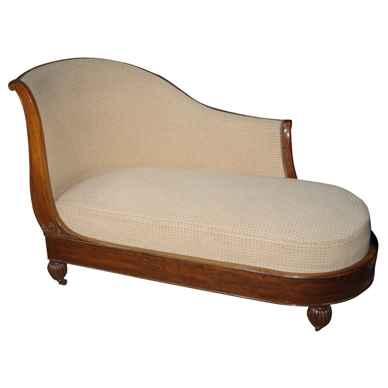 Louis Philippe mahogany meridienne at 1stDibs | meridienne louis philippe