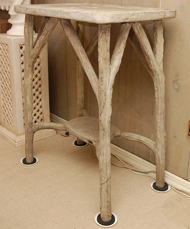 Unusual Faux Bois Table at 1stDibs
