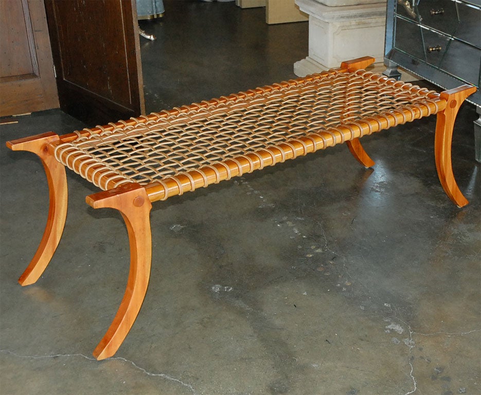 Klismos Bench at 1stDibs