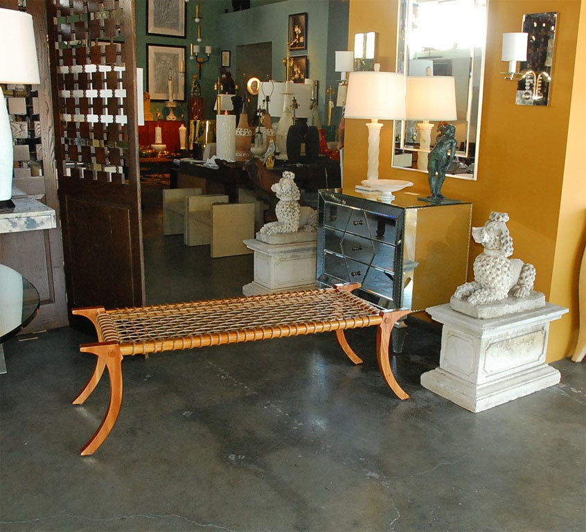 Klismos Bench at 1stDibs