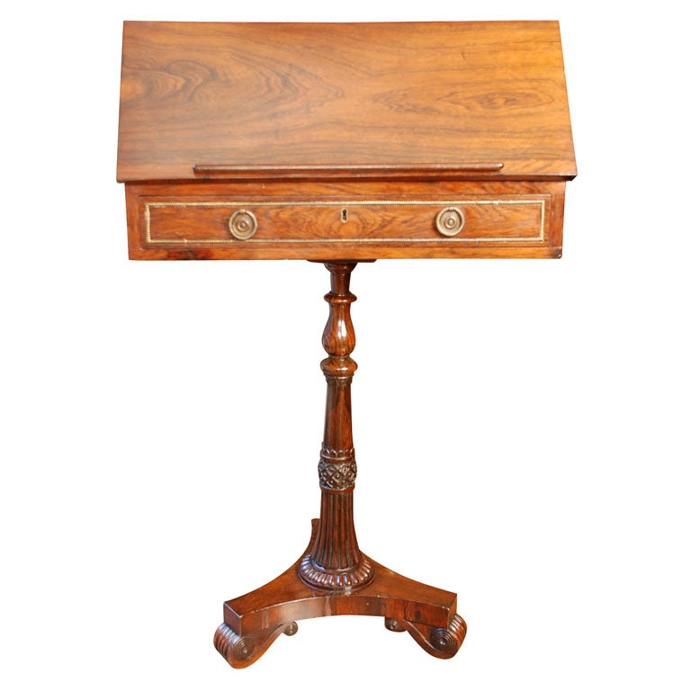 A Regency Rosewood Double Reading Table at 1stDibs