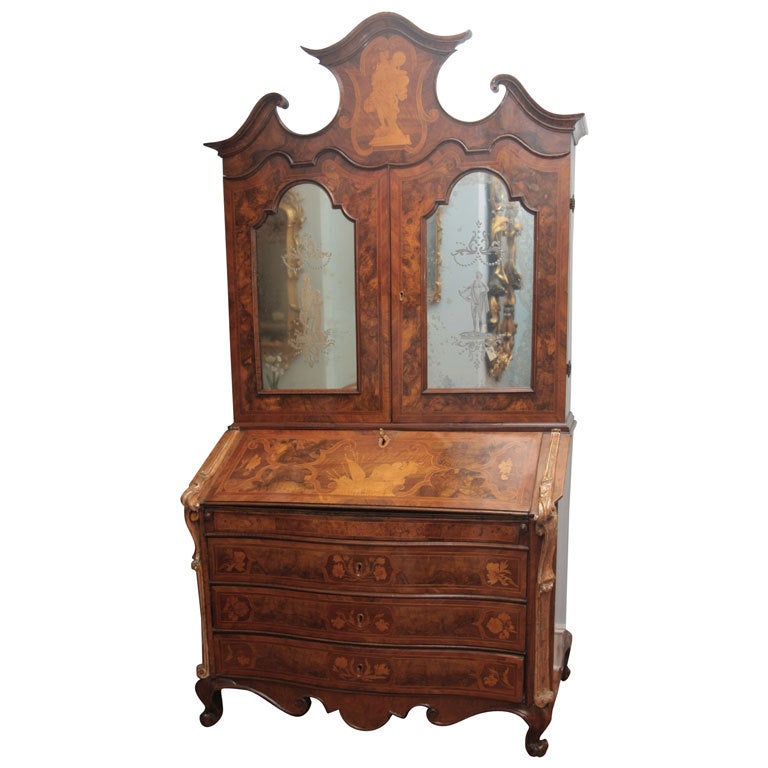 Rococo Bureau Bookcase - 3 For Sale on 1stDibs | rococo bookcase ...