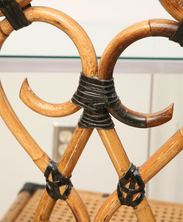 Pair of Maitland Smith Bamboo and Rattan Chairs at 1stDibs