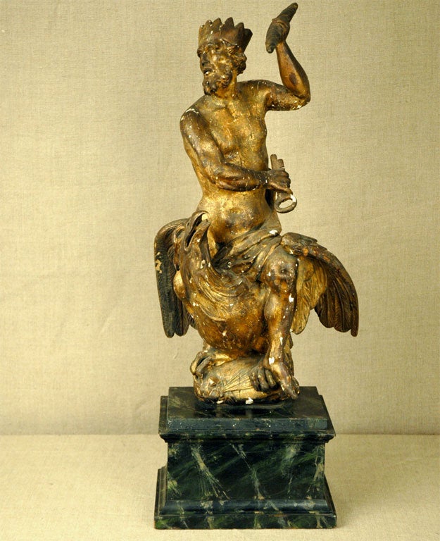 18th Century Wood Statue of Jupiter at 1stDibs