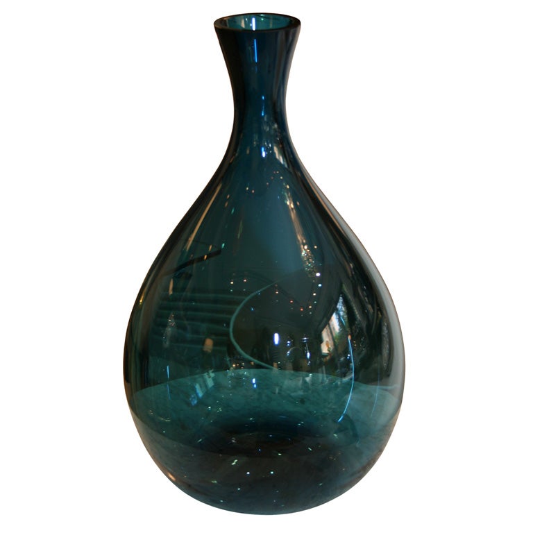 Tall Glass Vase at 1stDibs