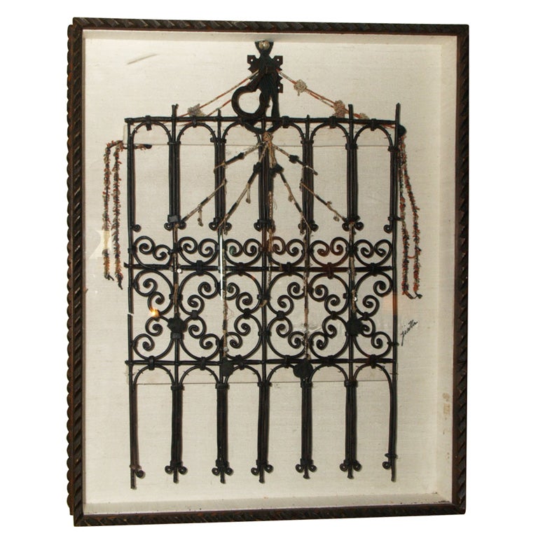 Found-Object Art Piece in Shadow Box Frame at 1stDibs