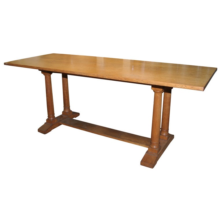 Oak Rectory Table at 1stDibs