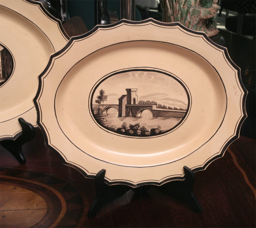Set of Six Neoclassical Neapolitan Plates at 1stDibs