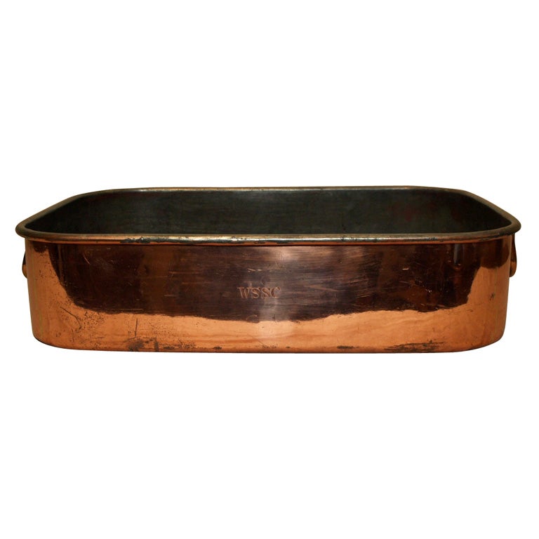 Large Copper Roasting Pan at 1stDibs