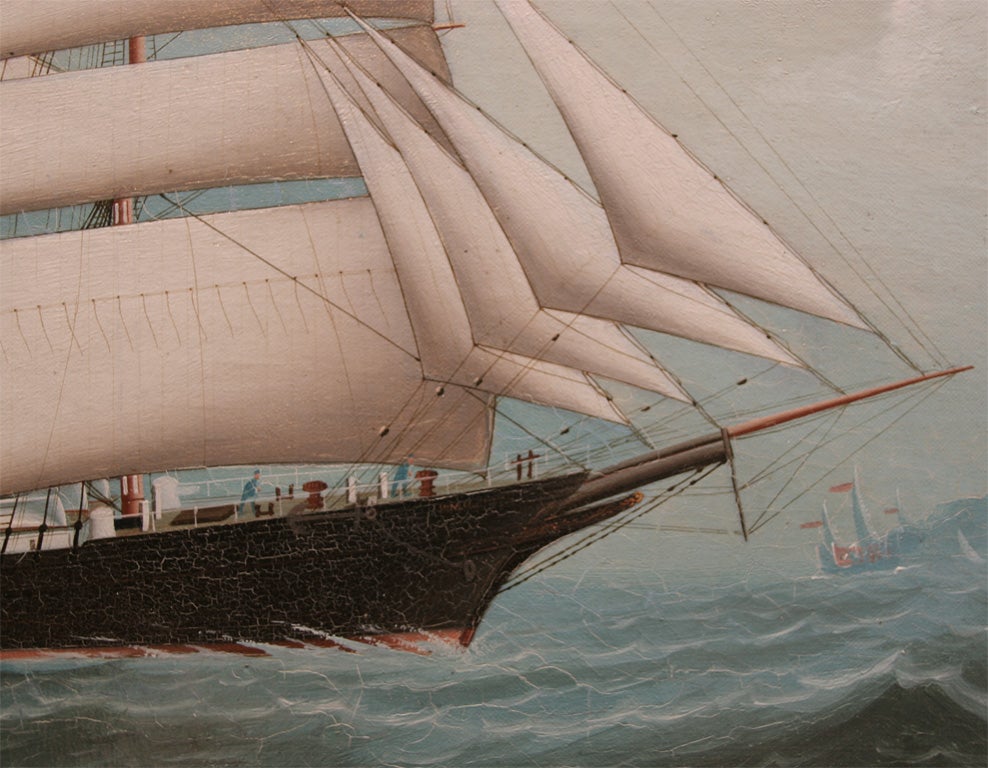 China-Trade Ship Painting For Sale at 1stDibs | china trade painting