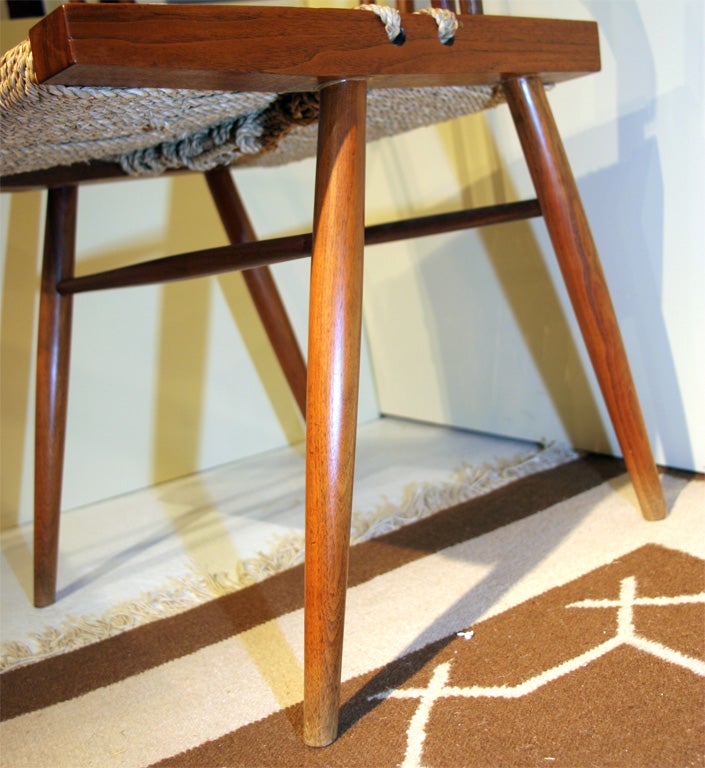 A set of Six and Eight Grass Seat Chairs by George Nakashima at 1stDibs