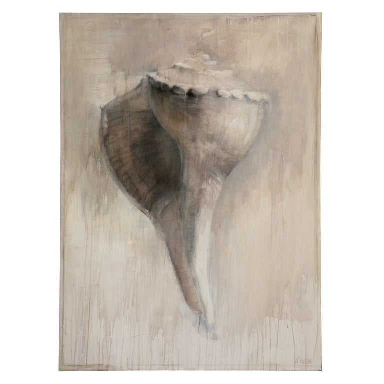 Over-Sized Painting "Shell I" by Allyson Krowitz at 1stDibs