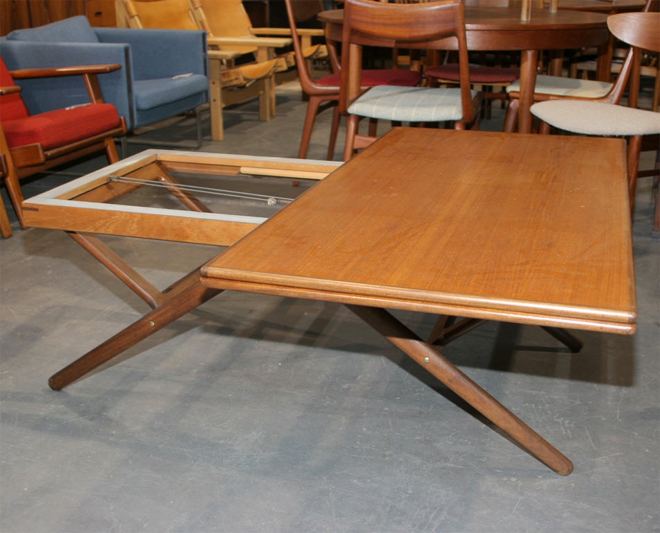 Teak Elevator Dining Table / Coffee Table at 1stDibs