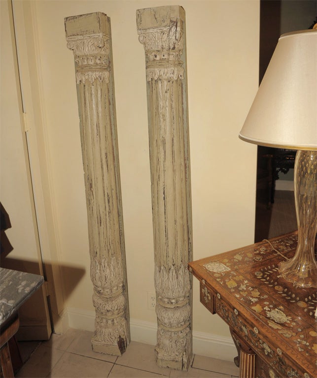 Beautiful Pair of Mid 19th Century Italian Columns at 1stDibs