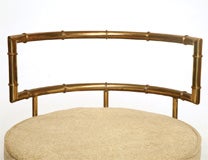 Brass Vanity Stool at 1stdibs