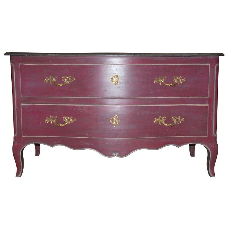 Painted Two-Drawer Chest at 1stDibs