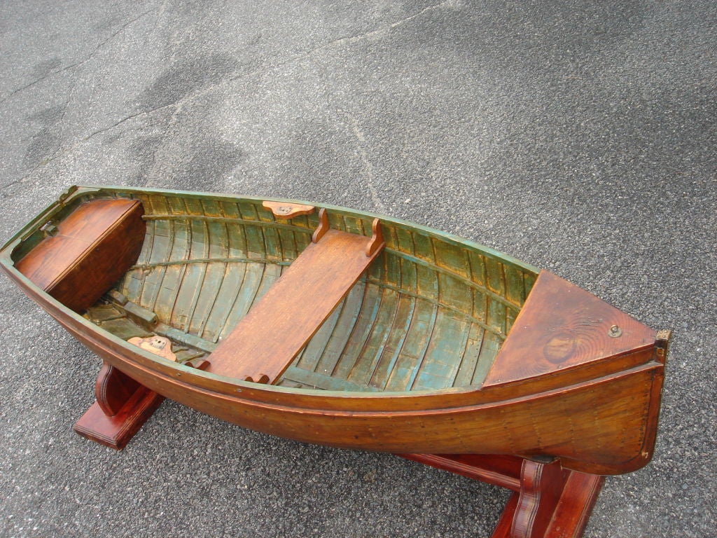 Antique Child's Row Boat Coffee Table For Sale at 1stDibs
