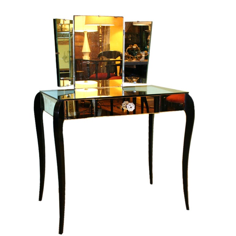 Mirrored Vanity Table at 1stDibs
