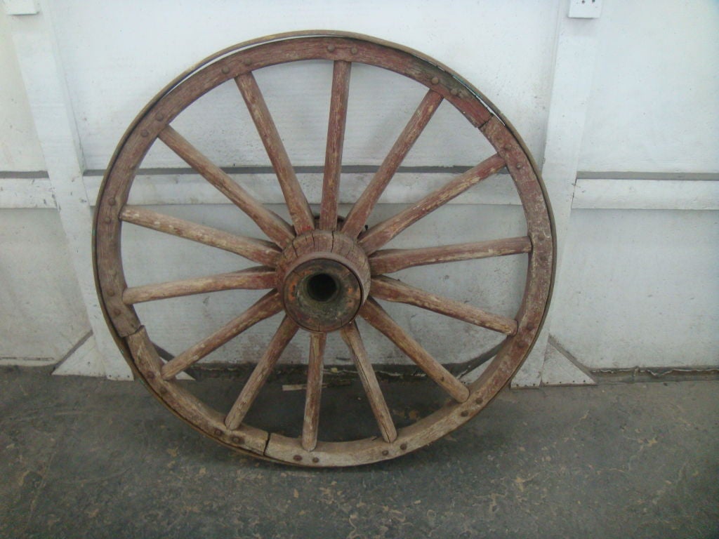 Serie of 2 Wagon wheels. at 1stDibs